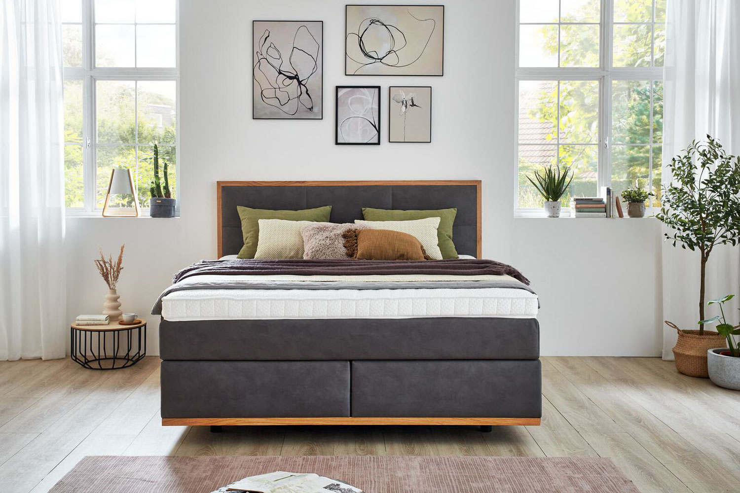 Boxspringbett Home 5000 inkl. Massivholzrahmen | 06590005WW